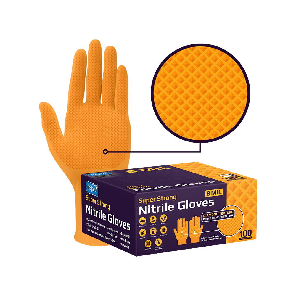 Inspire 8 MIL Gloves Single Box of 100 - K2 Health Products