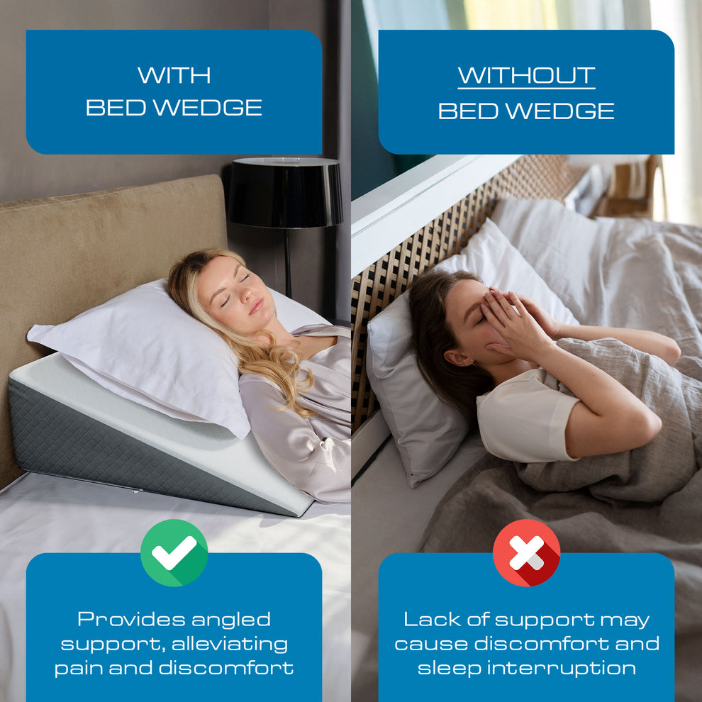 Kolbs Bed Wedge Stylish Jacquard Pillow 24 x 24 x 7 – K2 Health Products